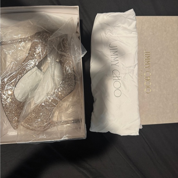 Jimmy Choo | Shoes | Jimmy Choo Sparkling Heels Gold | Poshmark